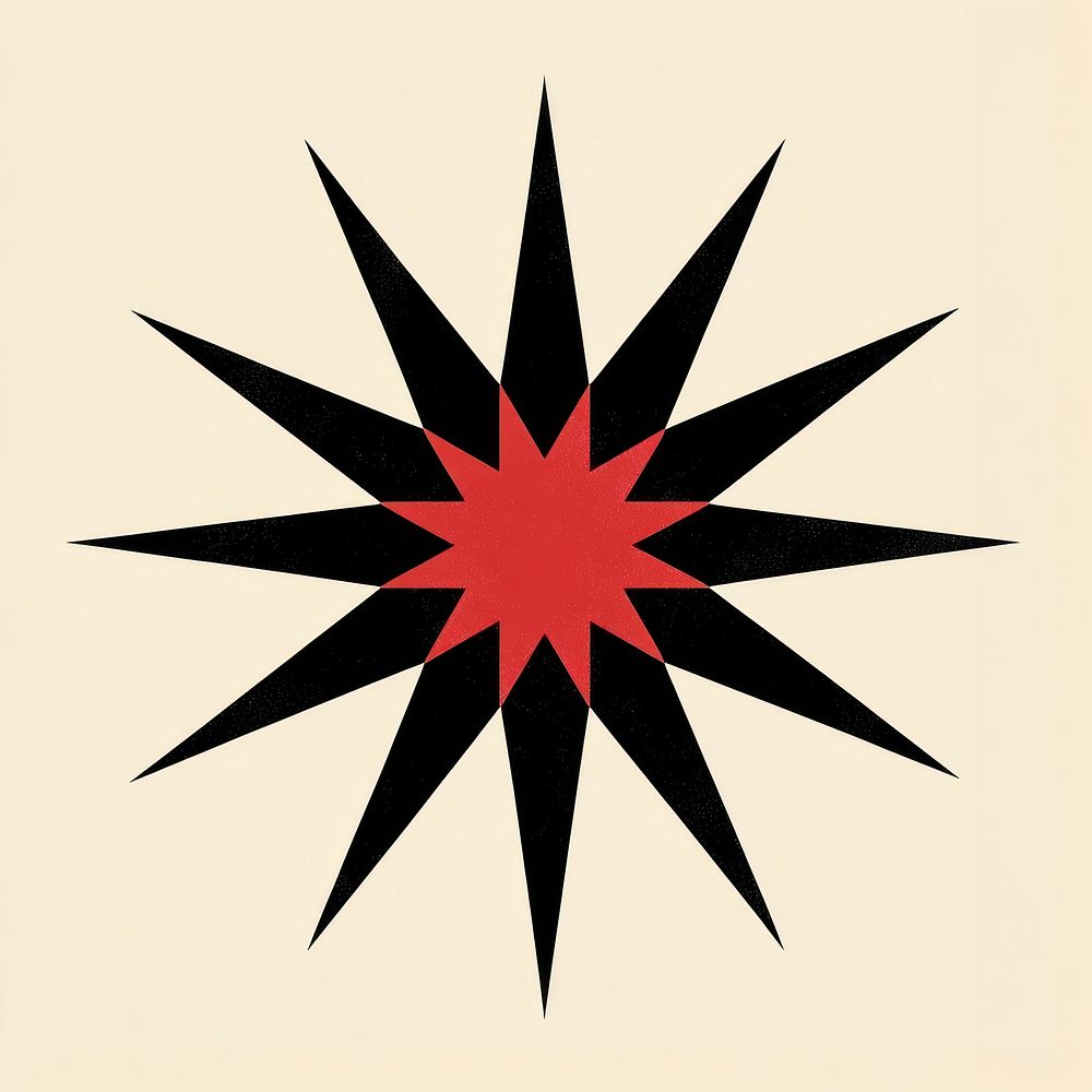 solid red grand hendecagram illustration | Free Photo Illustration ...