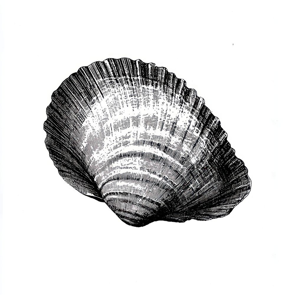Shell retro photocopy stipple effect | Free Photo Illustration - rawpixel