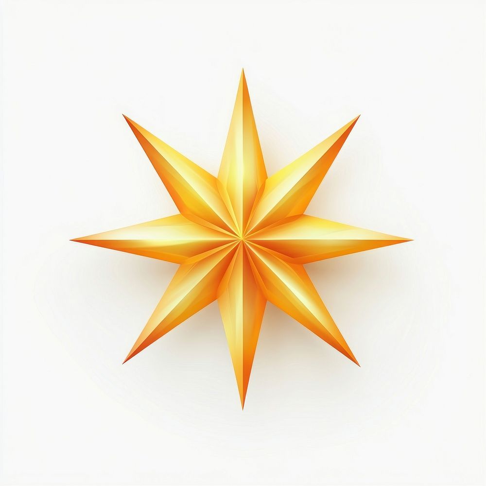 Gold star gold eight-pointed illustration. | Free Photo Illustration ...