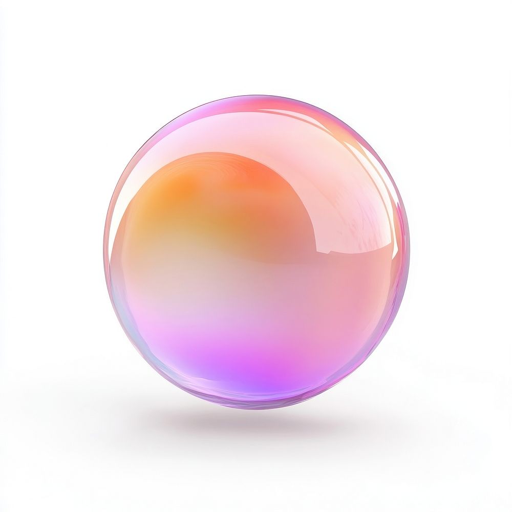 Floating translucent sphere illustration iridescent | Free Photo ...