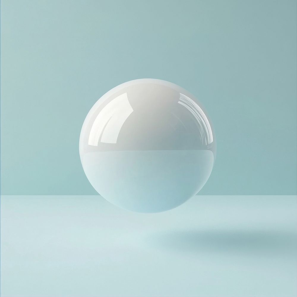 Floating translucent sphere clean art | Free Photo Illustration - rawpixel
