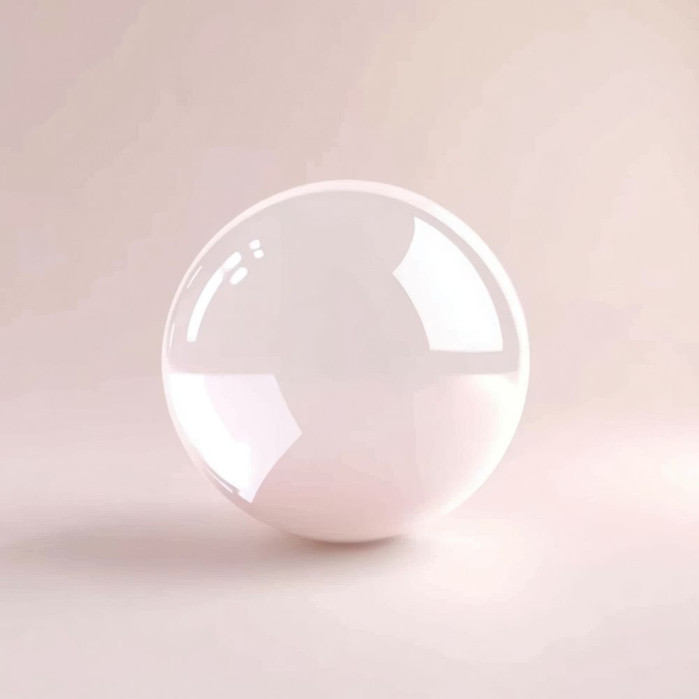 Floating translucent sphere clean art | Free Photo Illustration - rawpixel