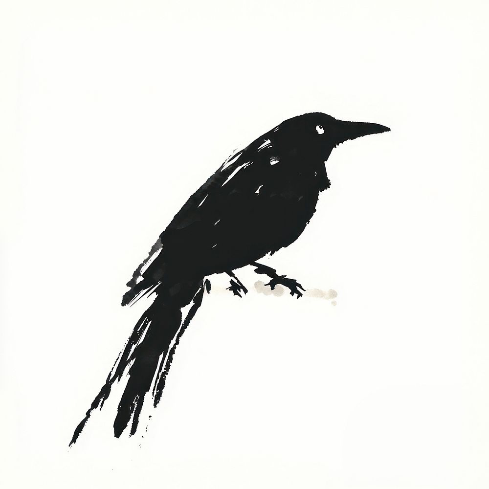 Crow black bird ink. | Free Photo Illustration - rawpixel
