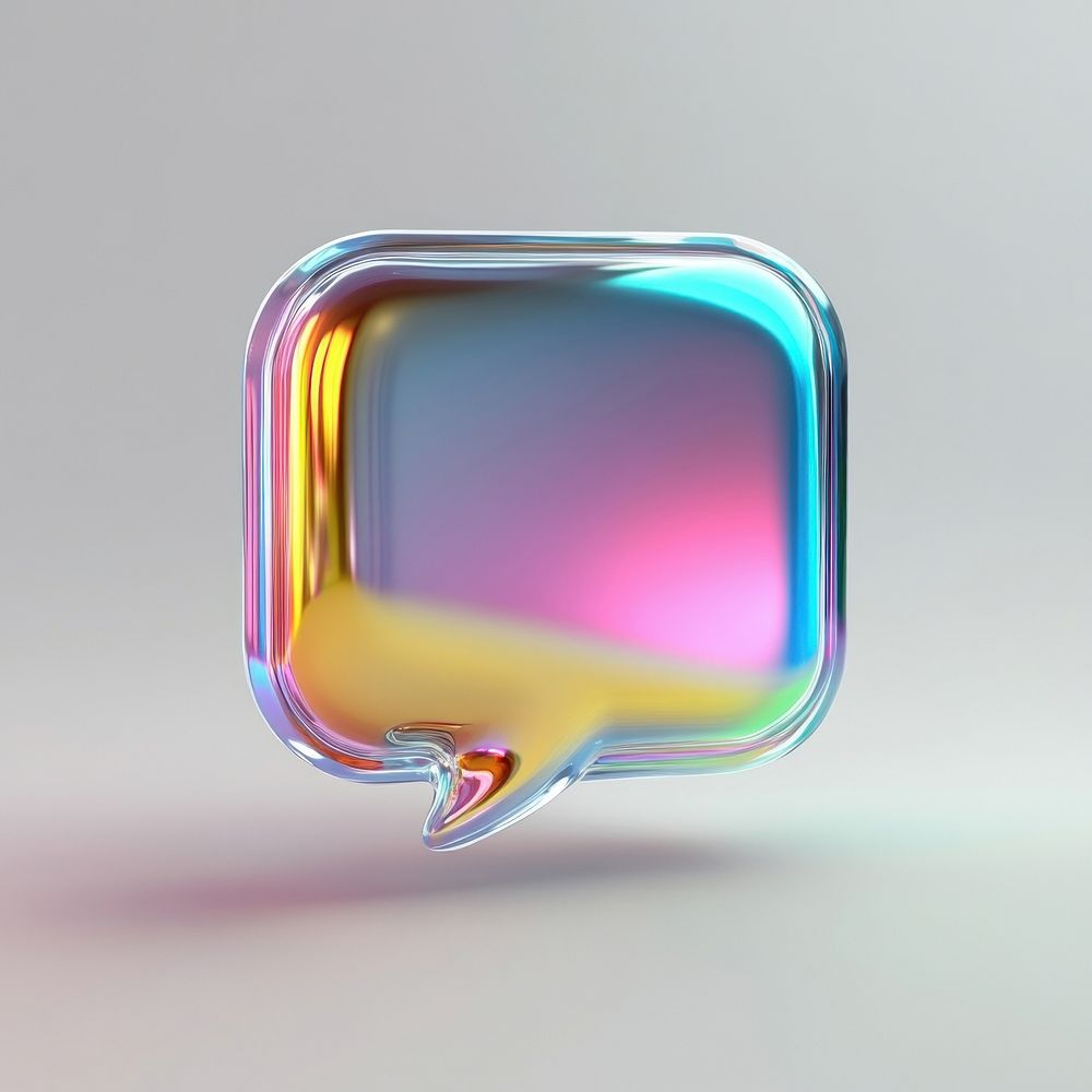 3D chat box shape illustration | Free Photo Illustration - rawpixel