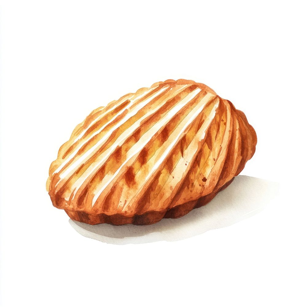 Madeleine pastry illustration watercolor | Free Photo Illustration ...