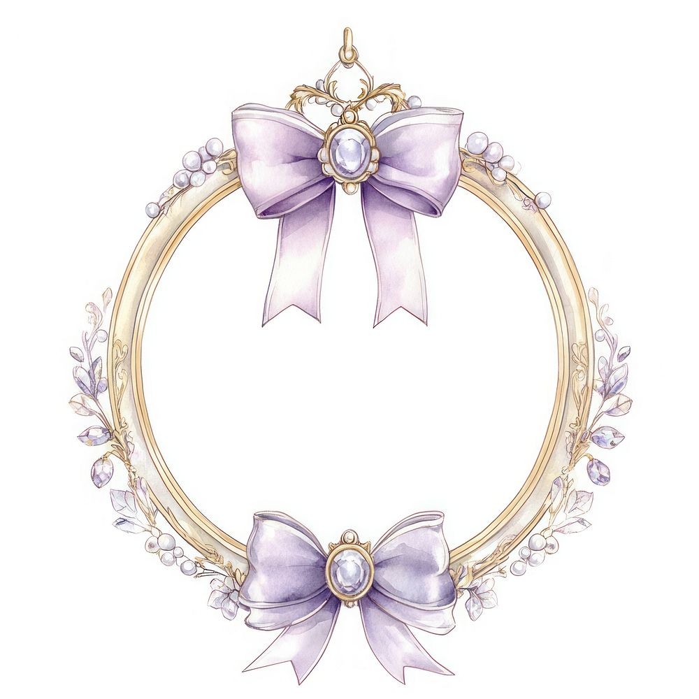 Circle frame illustration ribbon pastel. | Free Photo Illustration ...