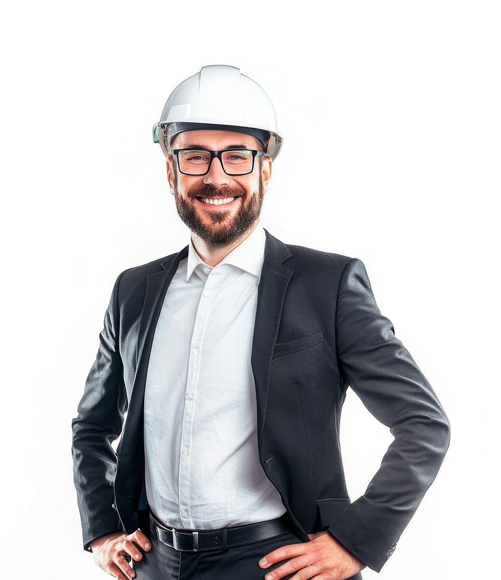 Engineer suit portrait smiling helmet. | Free Photo - rawpixel
