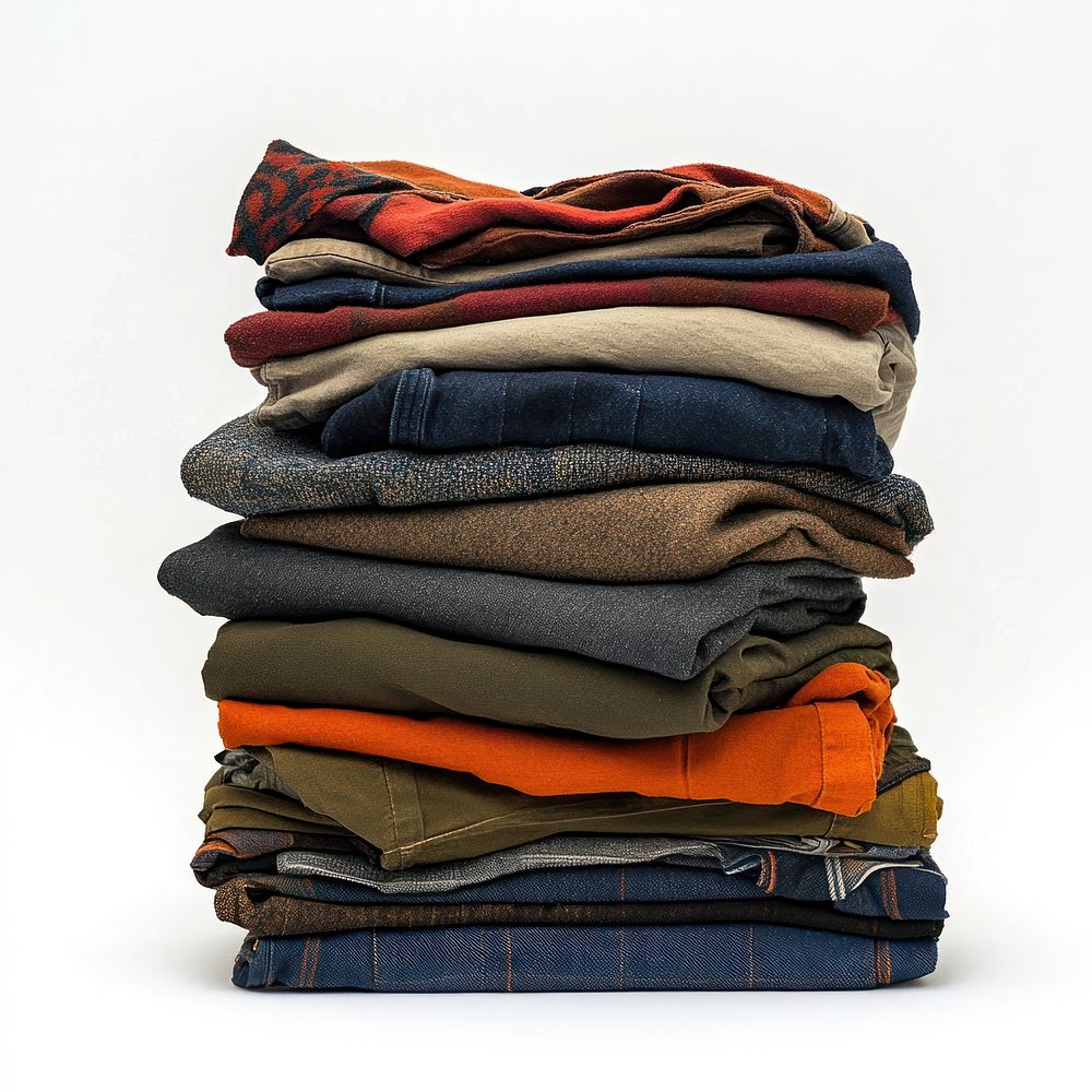 Real folded clothes piles clothing | Free Photo - rawpixel