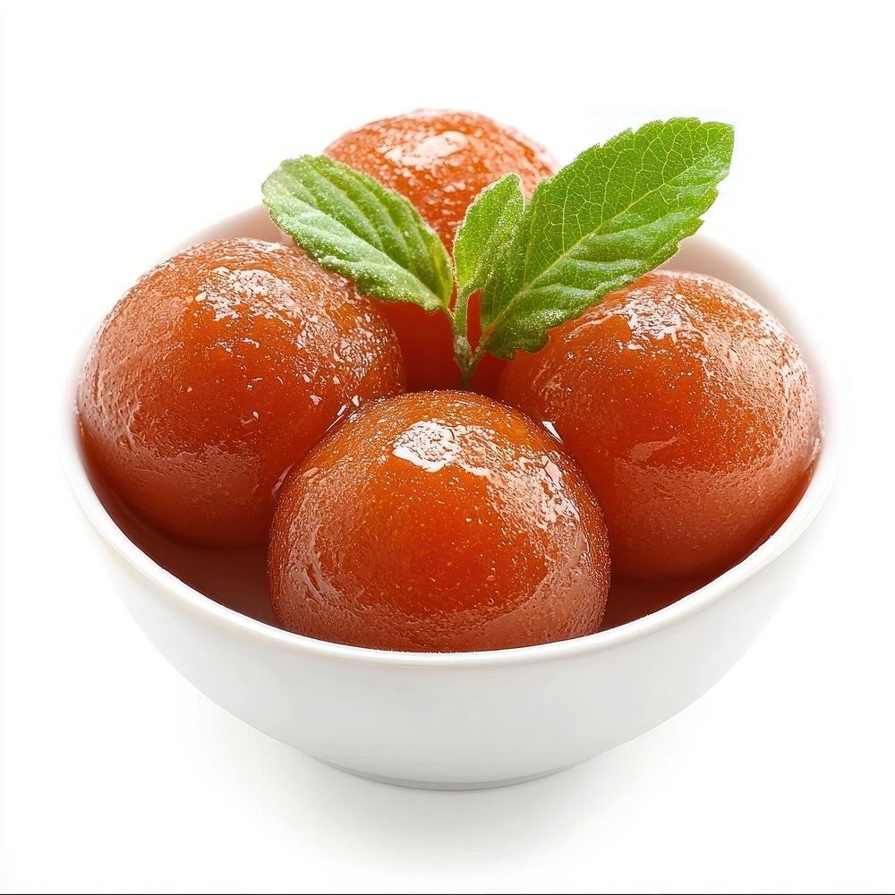 Gulab Jamun dessert orange indian. | Free Photo - rawpixel