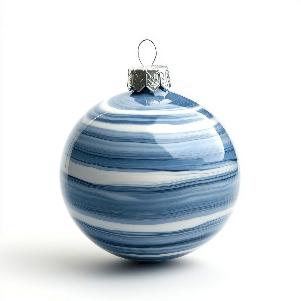 Indigo christmas ball ornament elegant | Free Photo - rawpixel