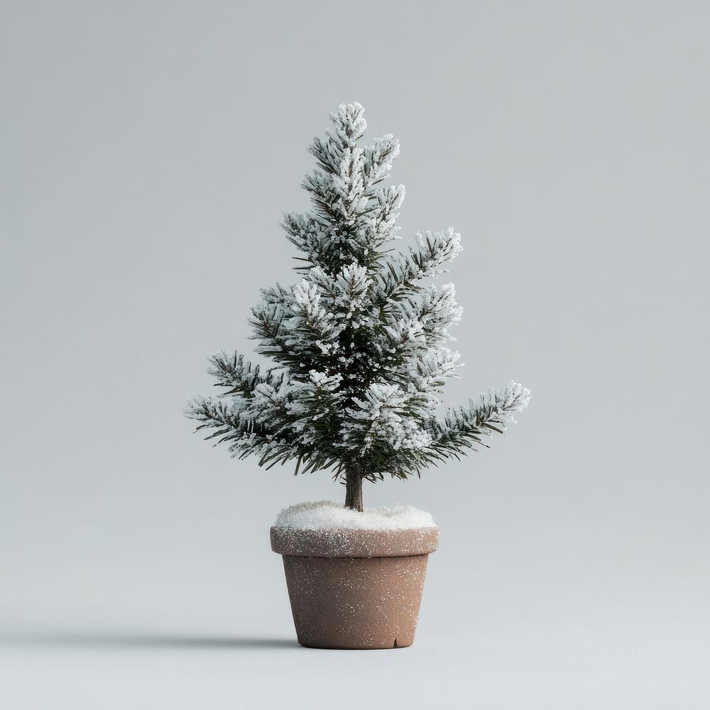 Miniature Winter Fir tree snow | Free Photo - rawpixel