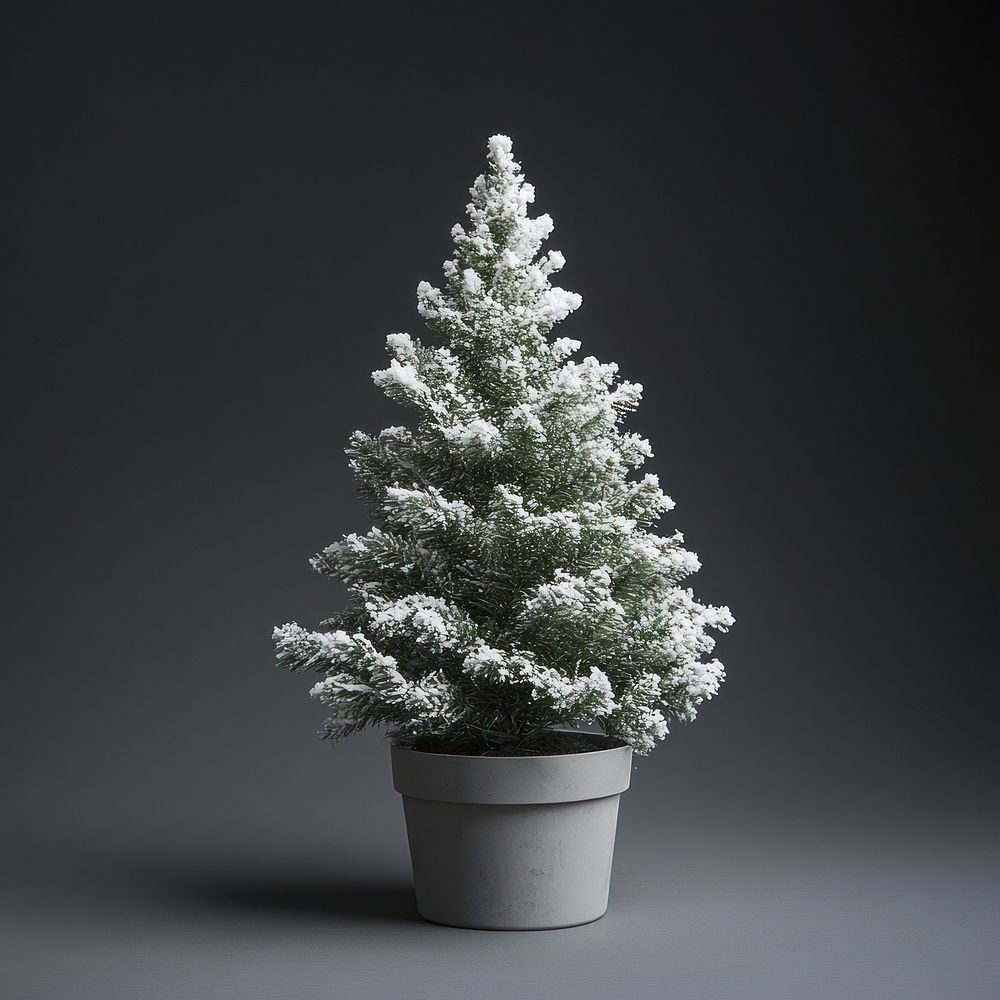 Miniature Winter Fir tree decoration | Free Photo - rawpixel