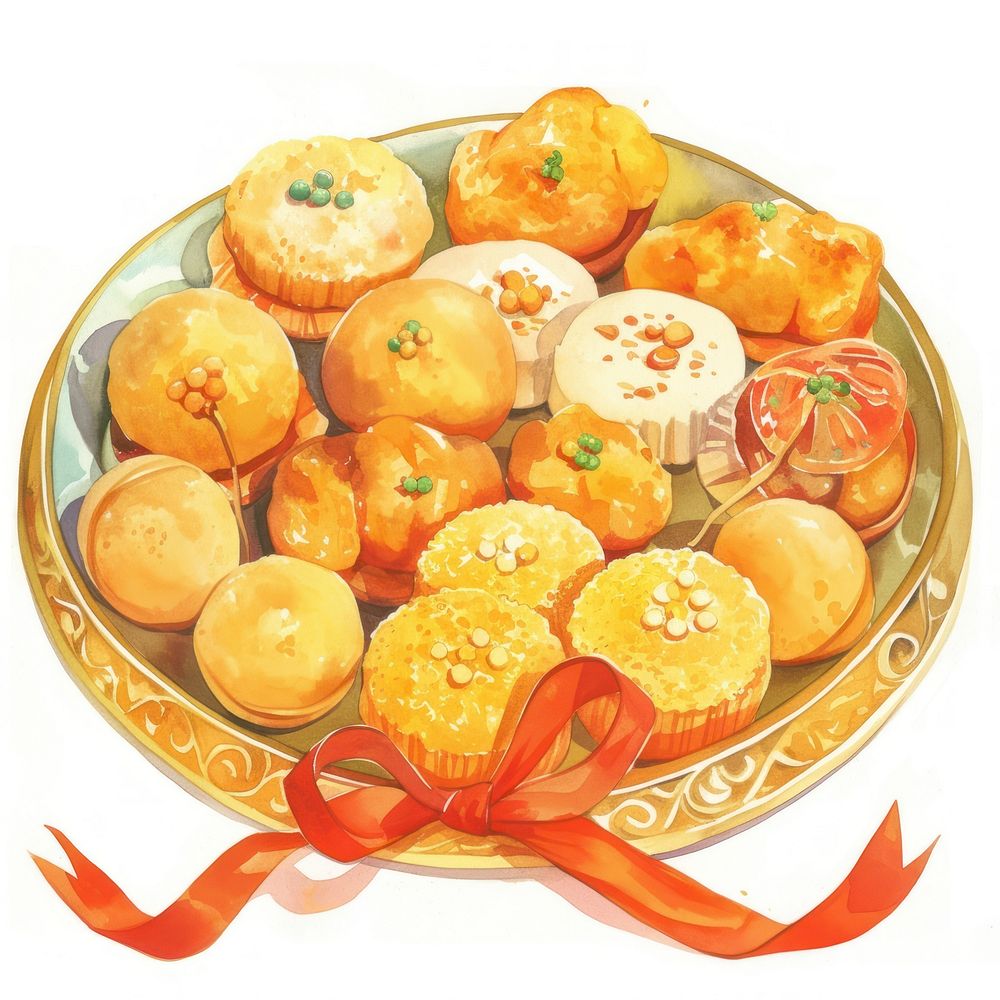 Coquette tray sweets pastries platter | Free Photo Illustration - rawpixel