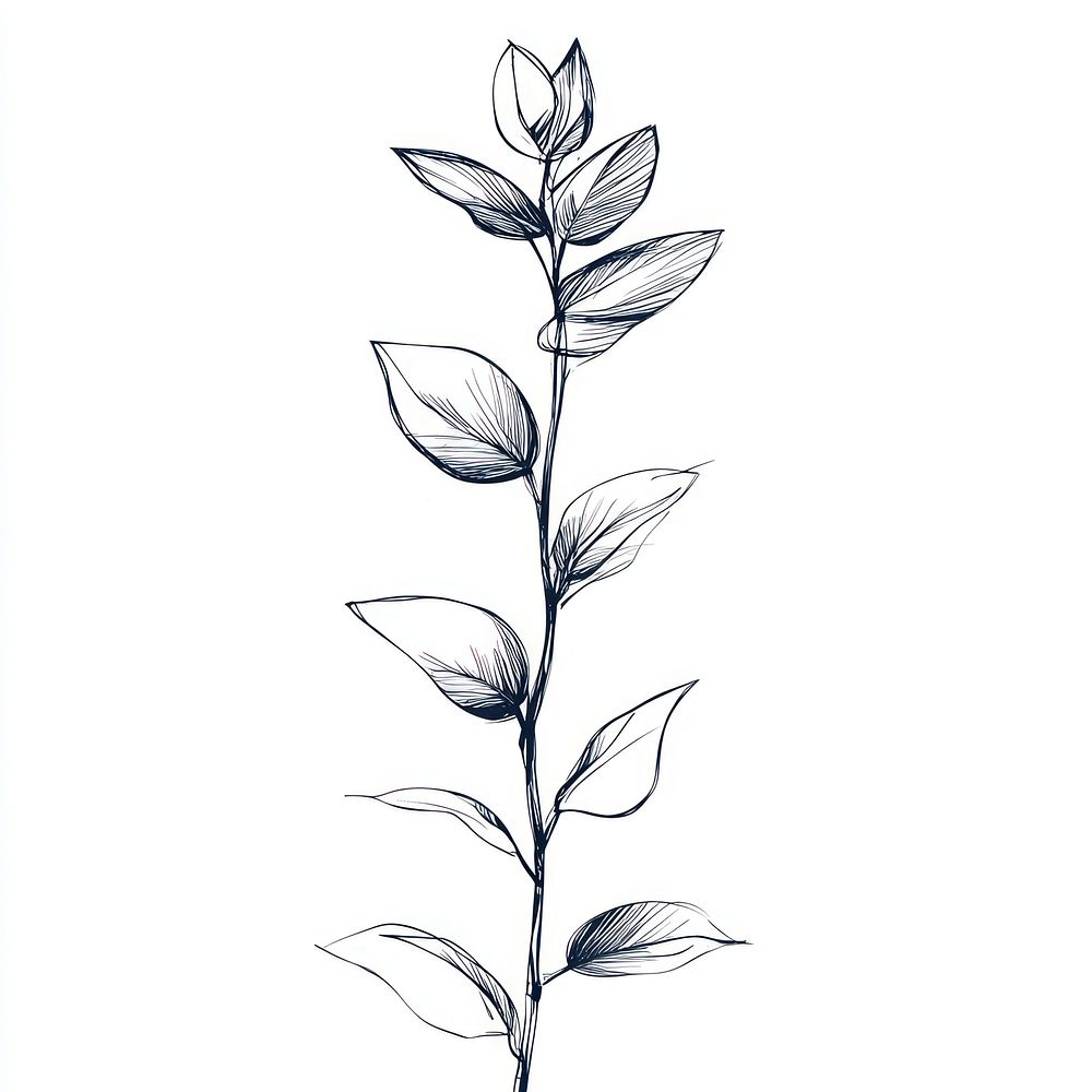 Hand drawn plant drawing art | Free Photo Illustration - rawpixel