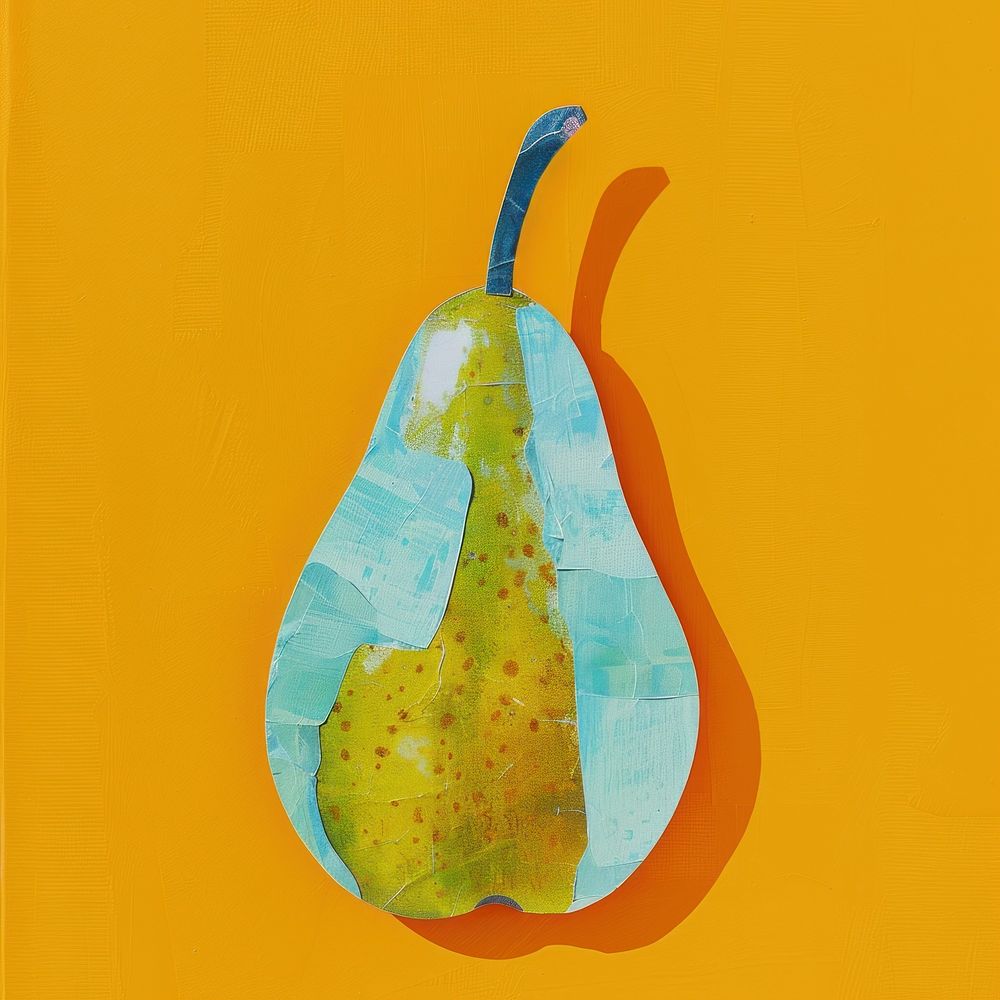 Pear paper cut pear illustration | Free Photo Illustration - rawpixel
