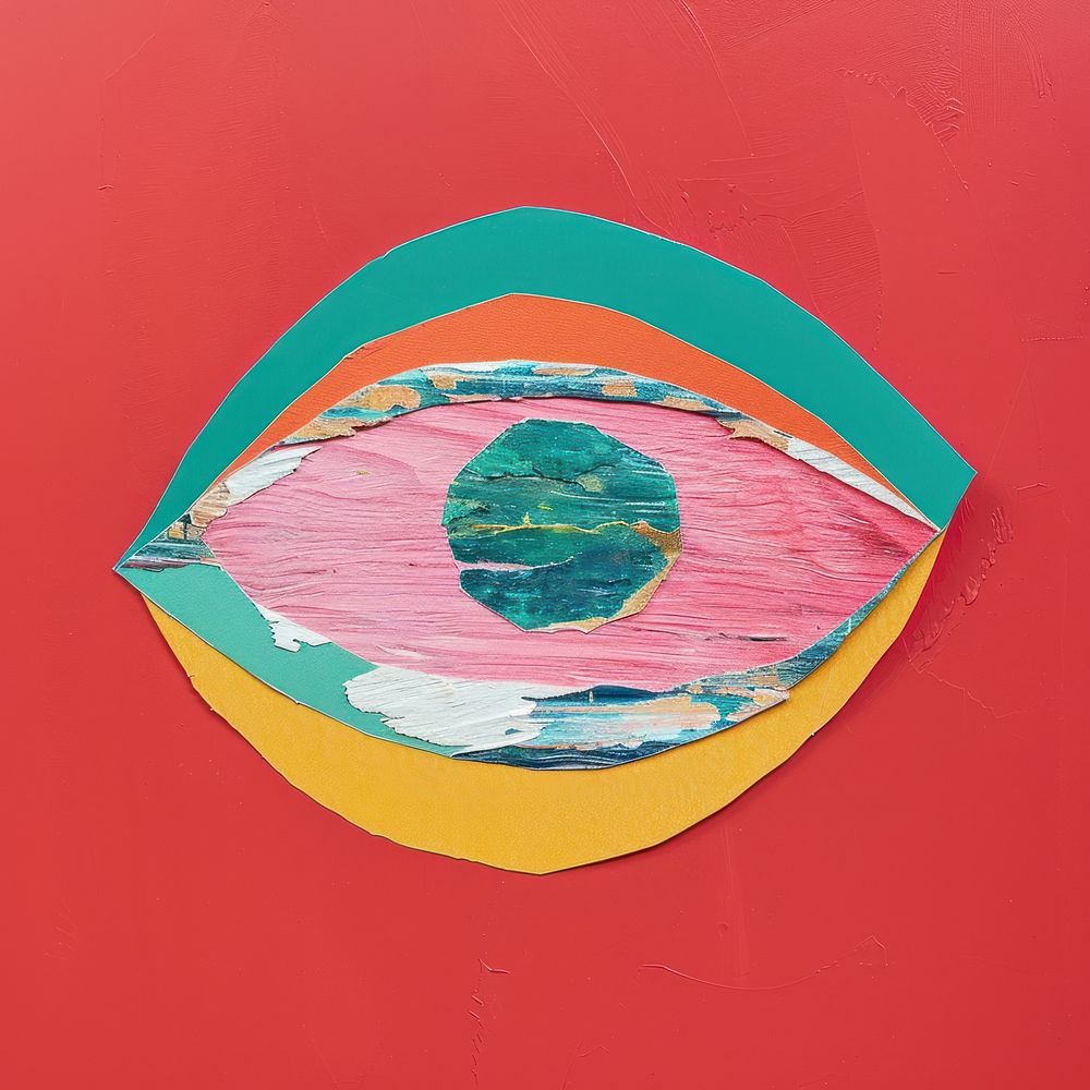 Eye paper cut illustration abstract | Free Photo Illustration - rawpixel