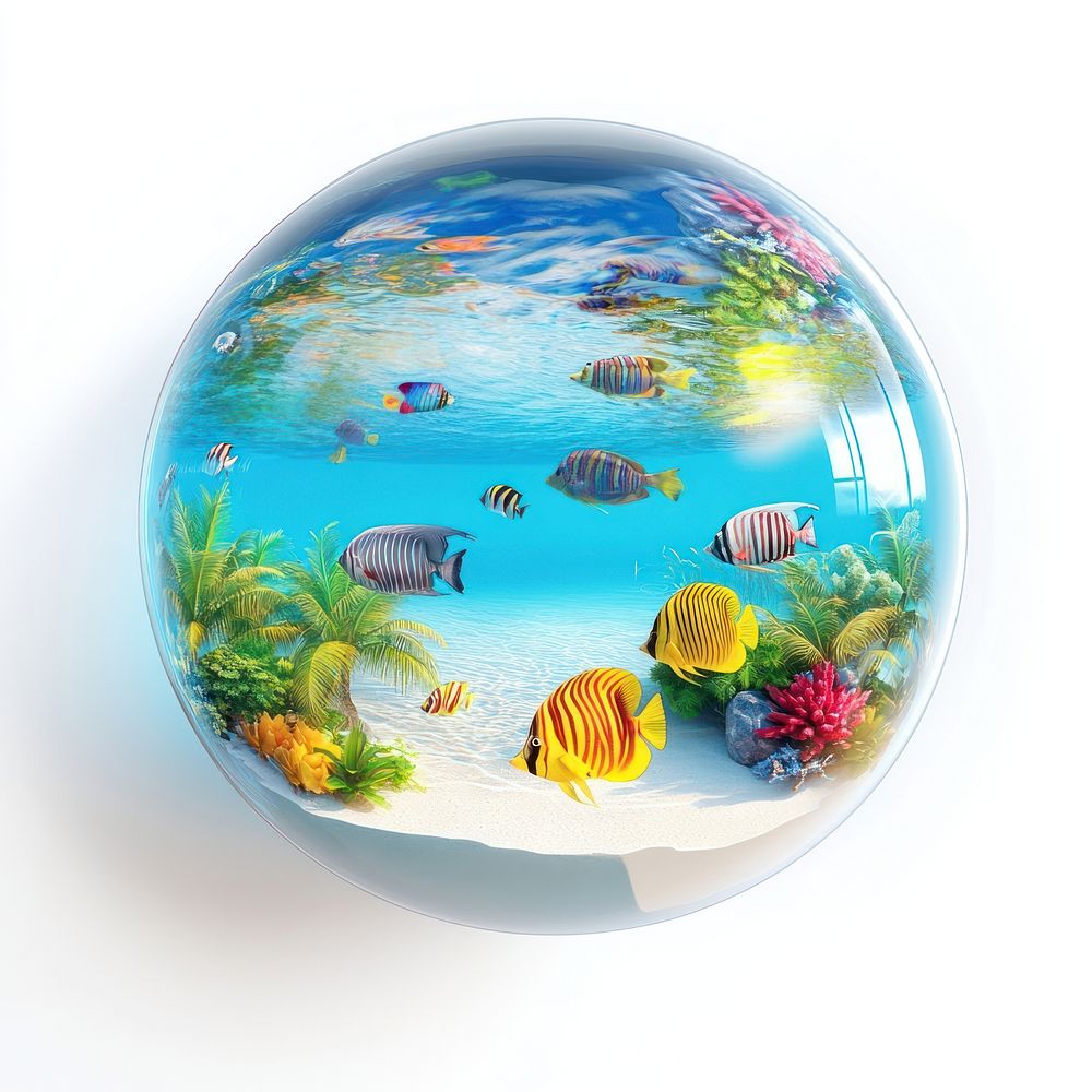 Globe fish aquarium tropical. | Free Photo Illustration - rawpixel
