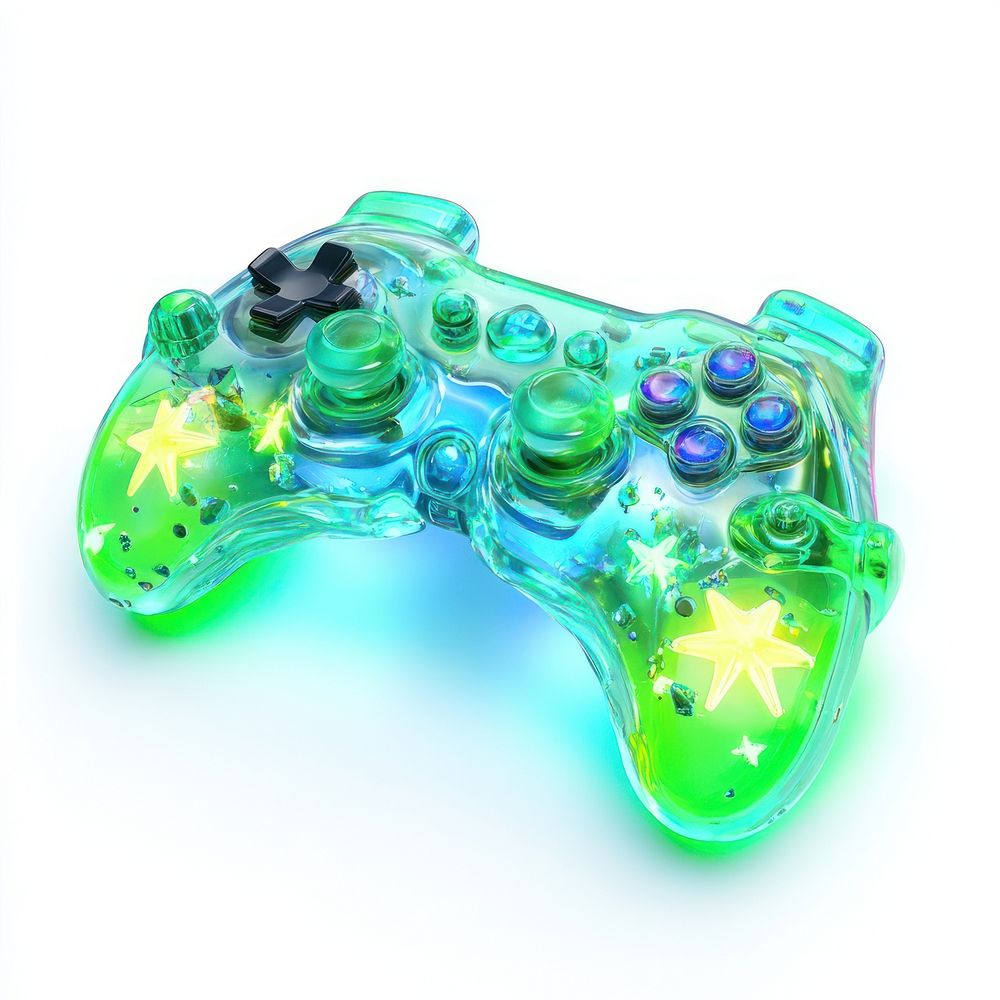 translucent controller glowing bright lights. | Free Photo Illustration ...