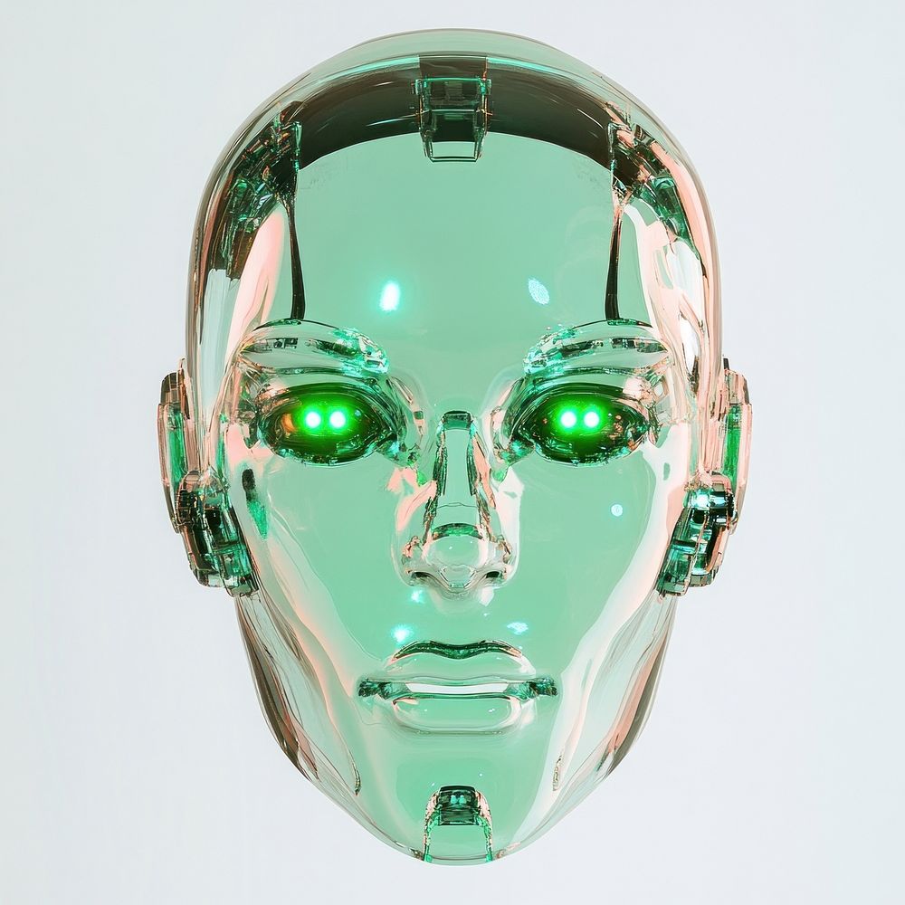 robotic head aesthetics material digital. | Free Photo Illustration ...