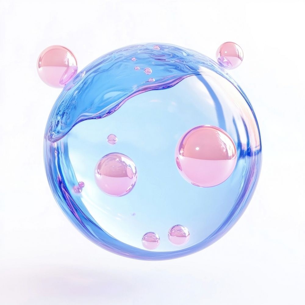 floating blue orb illustration digital | Free Photo Illustration - rawpixel
