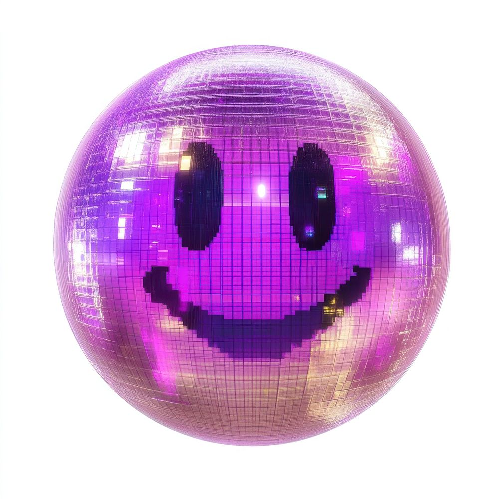smiley face purple decoration reflective. | Free Photo Illustration ...