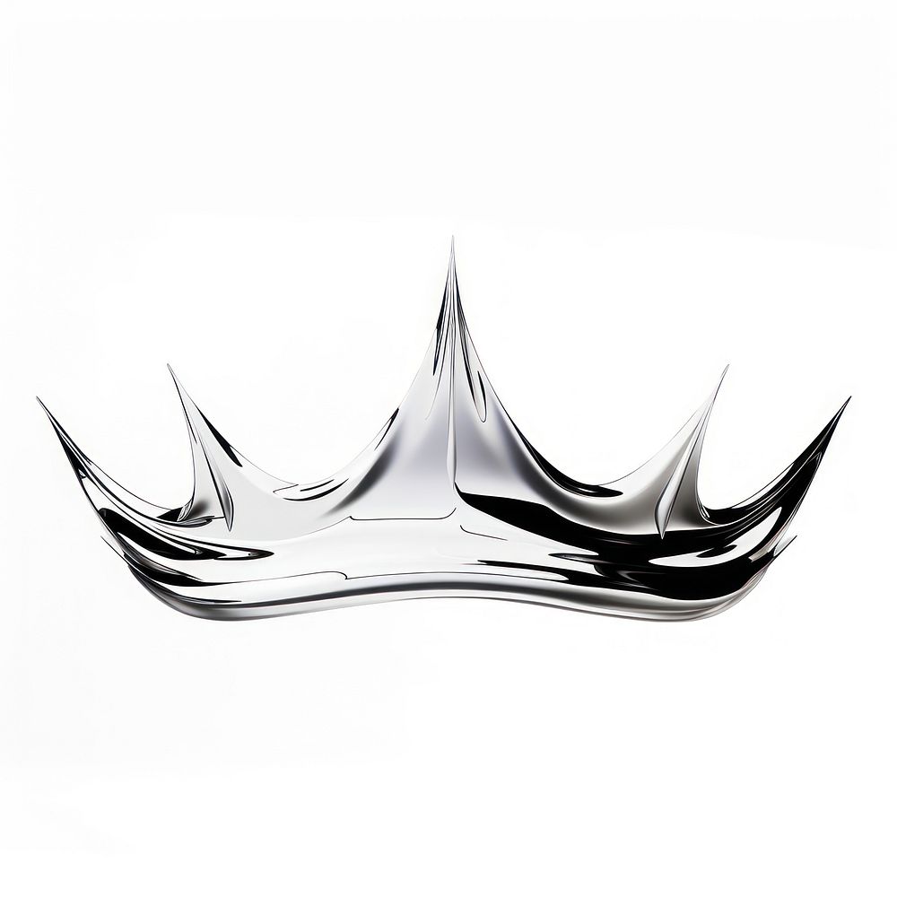 Y2k chrome crown metallic abstract | Free Photo Illustration - rawpixel