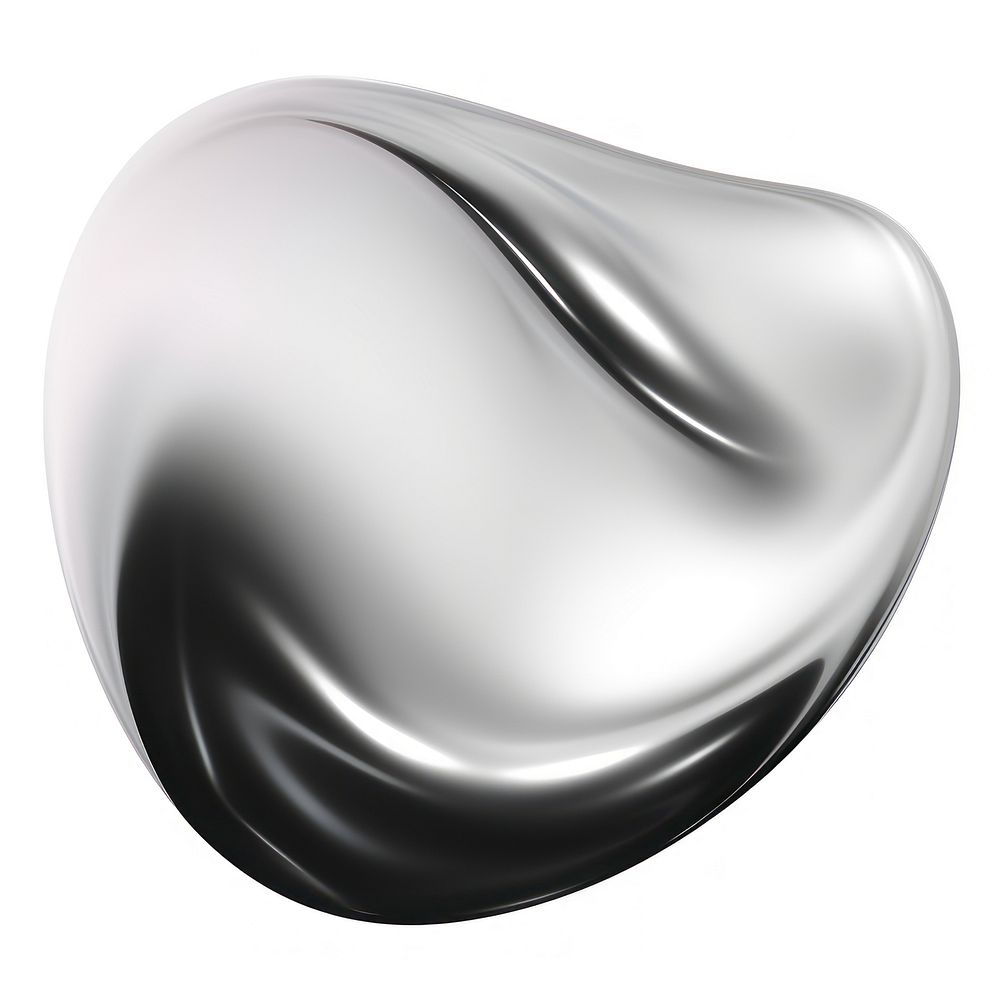 Y2k chrome moon metallic abstract | Free Photo Illustration - rawpixel