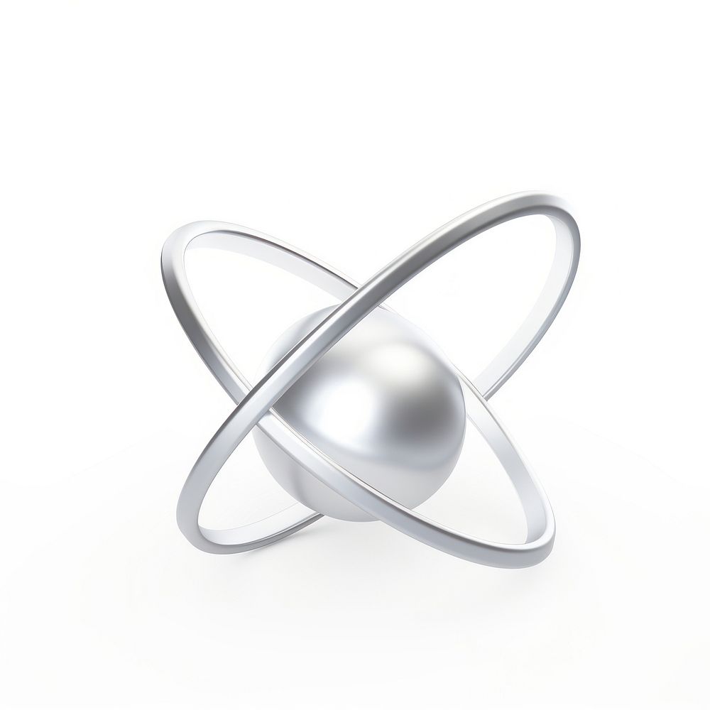 Y2k chrome science atom metallic | Free Photo Illustration - rawpixel