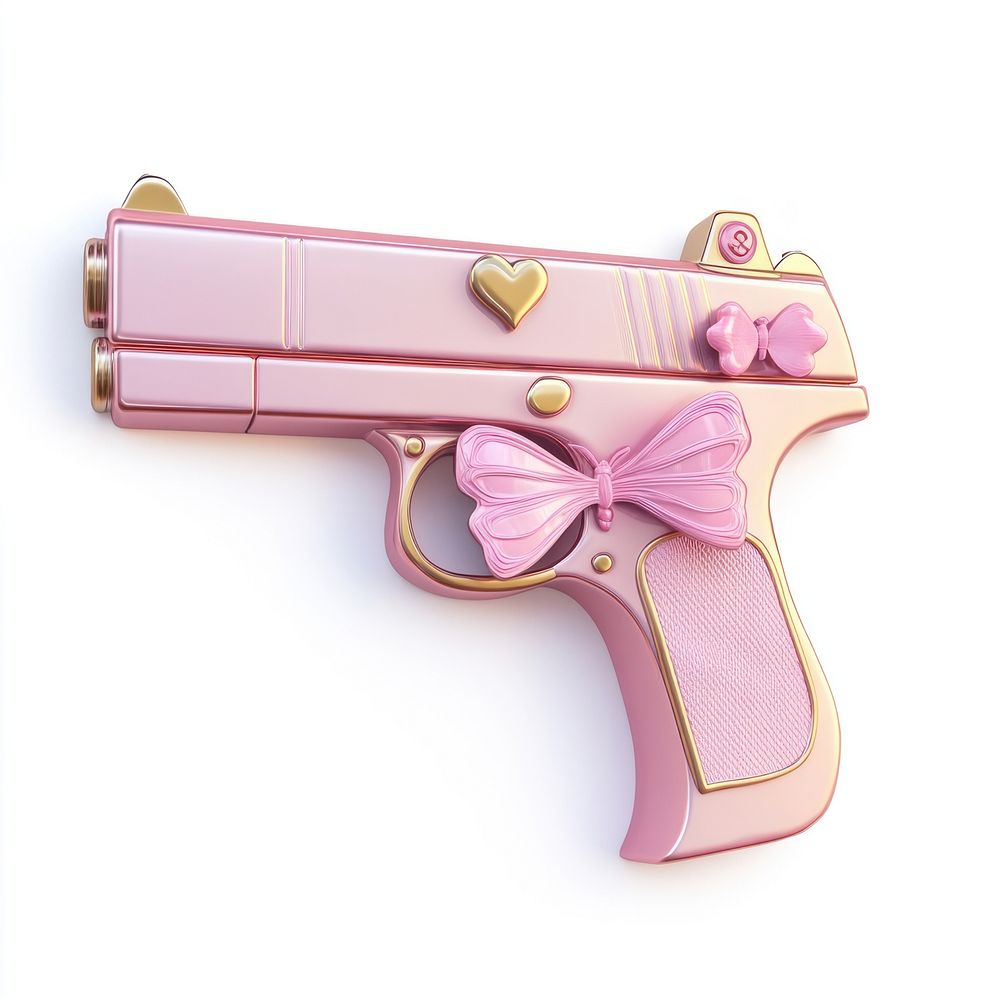 3d coquette gun butterfly weapon | Free Photo Illustration - rawpixel