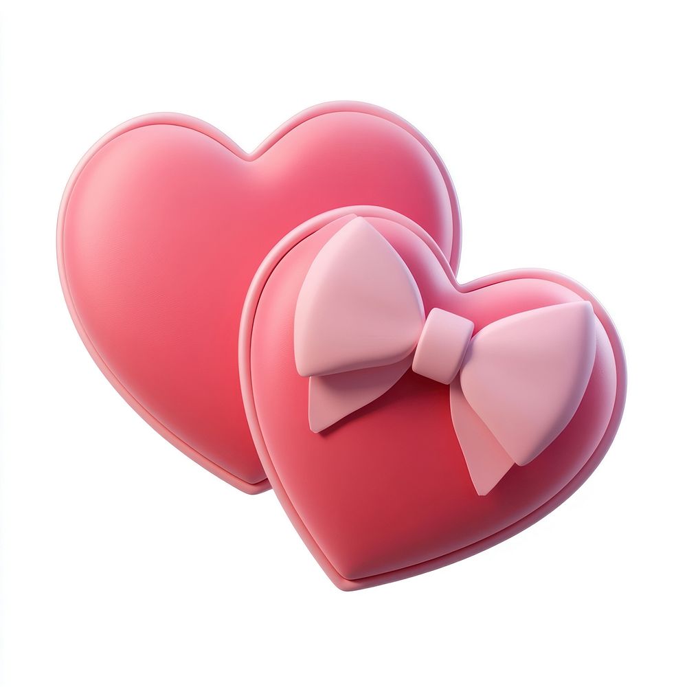 3d coquette hearts symbol pink | Free Photo Illustration - rawpixel