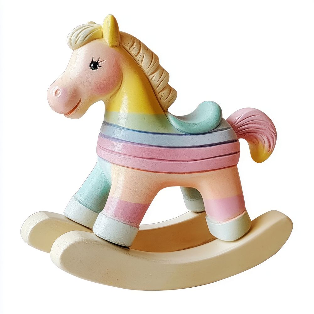 Kid rocking horse pastel colors | Free Photo - rawpixel