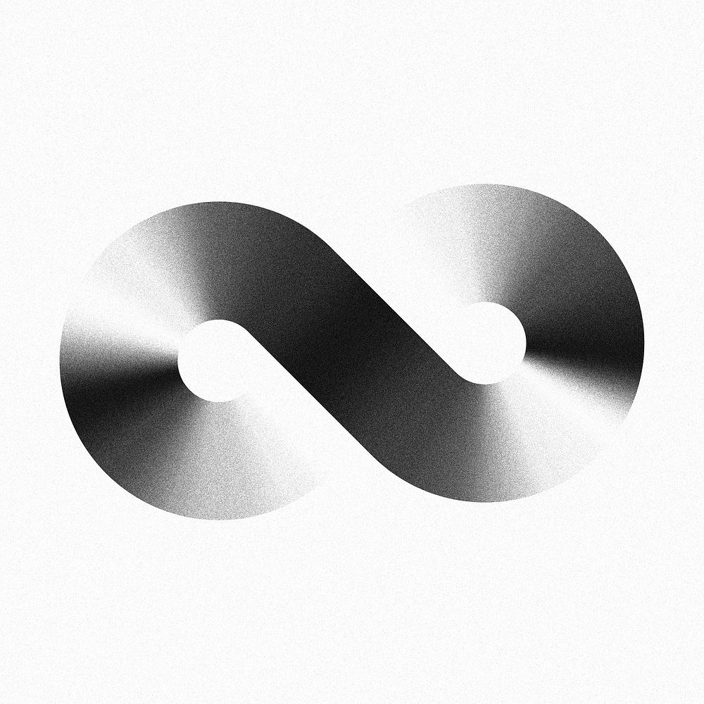 Sleek metallic infinity symbol background | Free Photo Illustration ...