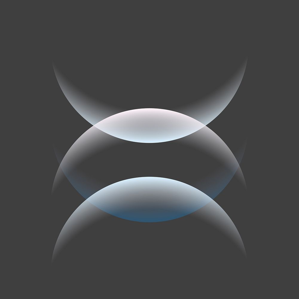 Abstract geometric overlapping spheres | Free Photo Illustration - rawpixel