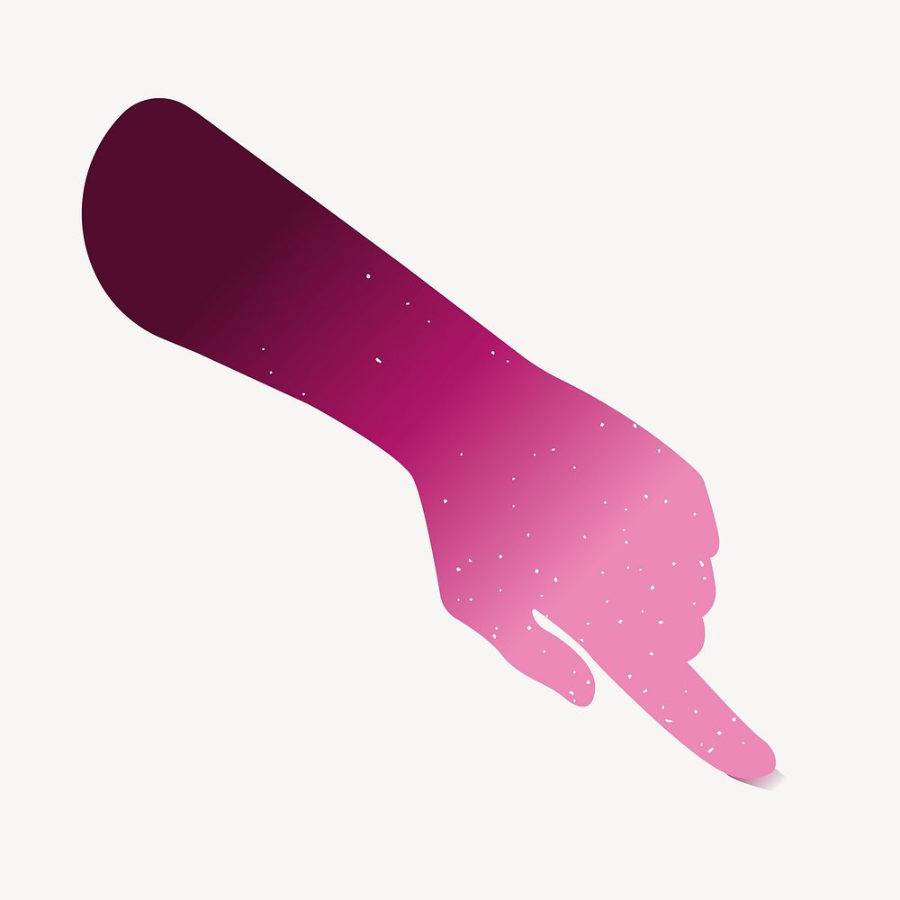 Gradient hand silhouette art vector | Free Vector - rawpixel