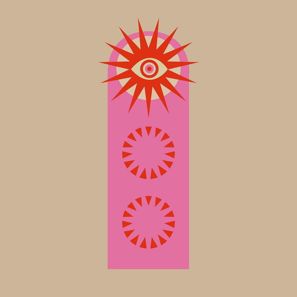 Retro psychedelic eye curve box | Free Vector - rawpixel