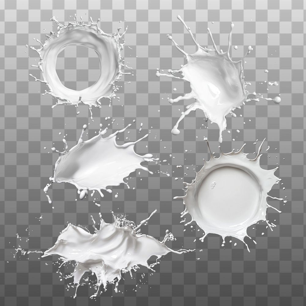 Splashing milk effect design element | Free Photo - rawpixel