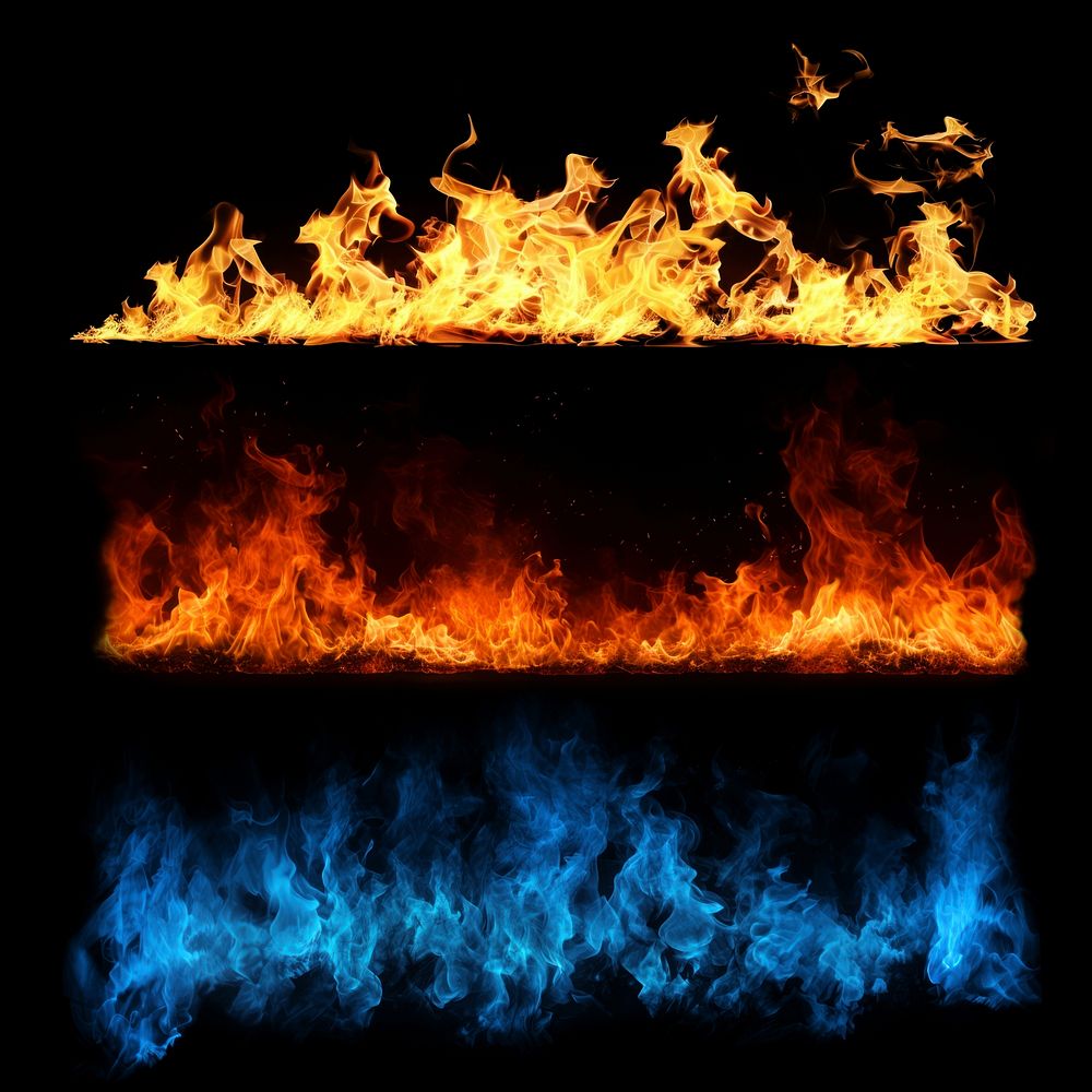 Flame design element set | Free Photo - rawpixel