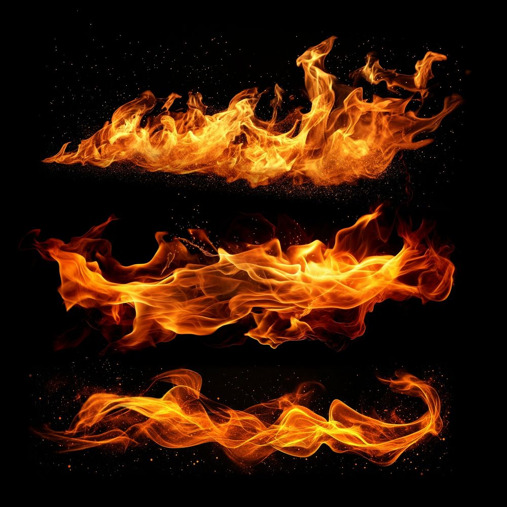 Flame design element set | Free Photo - rawpixel