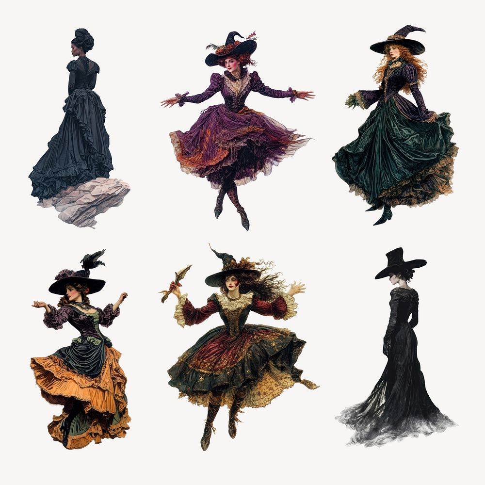 Vintage woman design element set | Free Photo - rawpixel