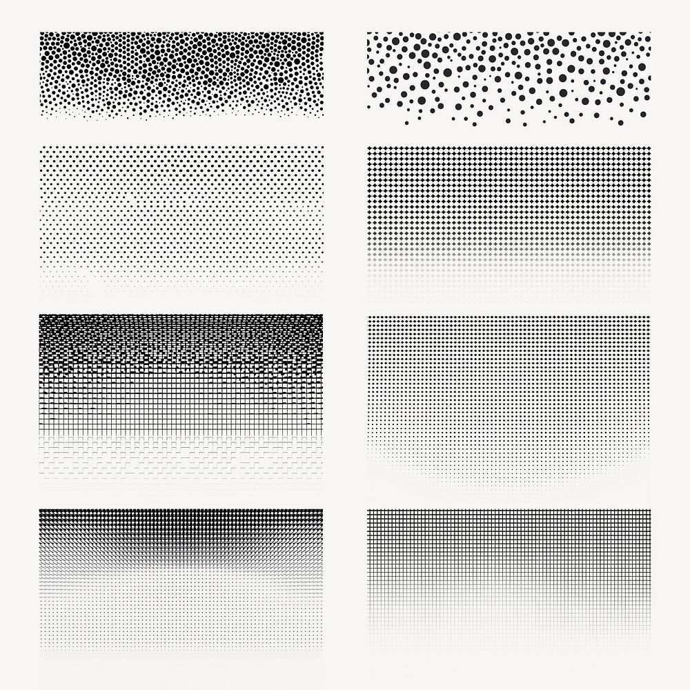 Abstract halftone design element set | Free Photo - rawpixel