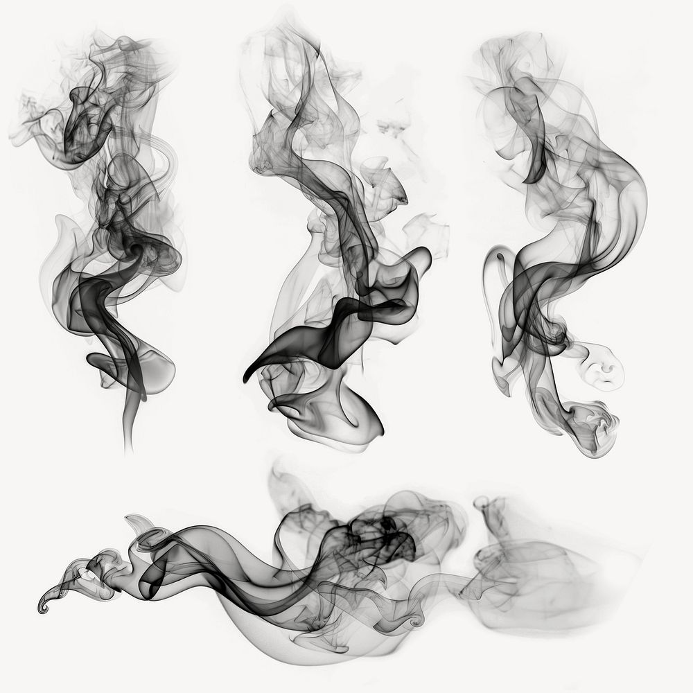 Smoke effect design element set | Premium PSD - rawpixel