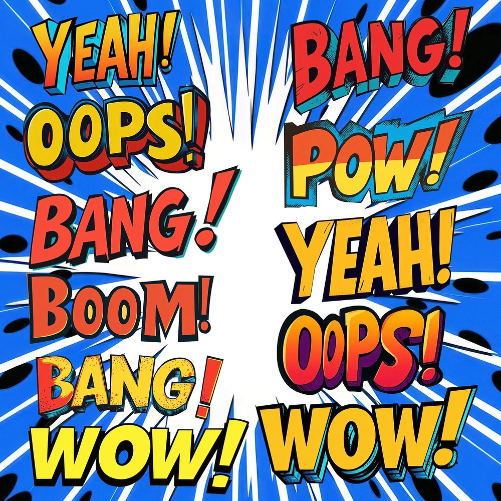 Comic style text design element | Premium PSD - rawpixel