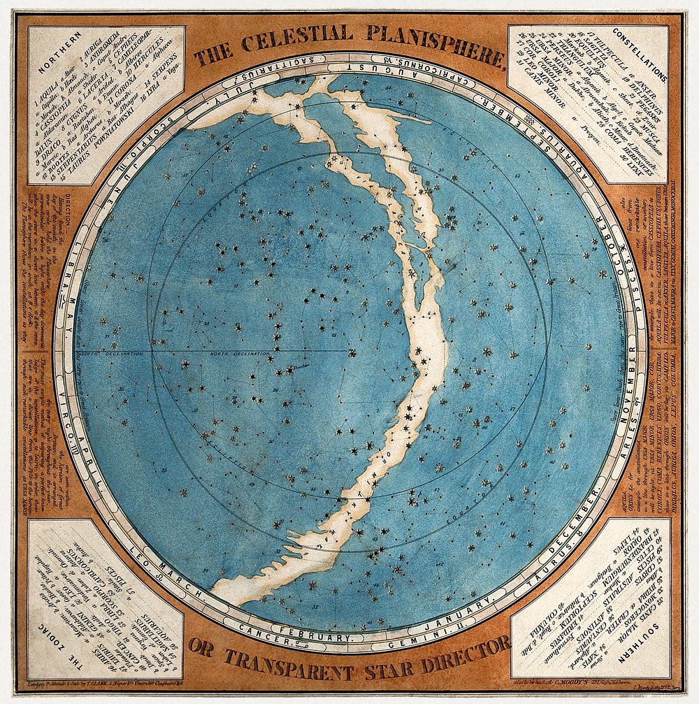 celestial planisphere transparent star director | Free Photo Illustration - rawpixel