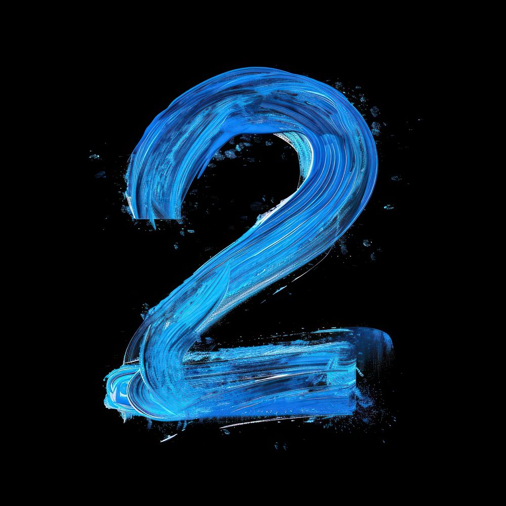 Number 2 background black blue. | Free Photo Illustration - rawpixel
