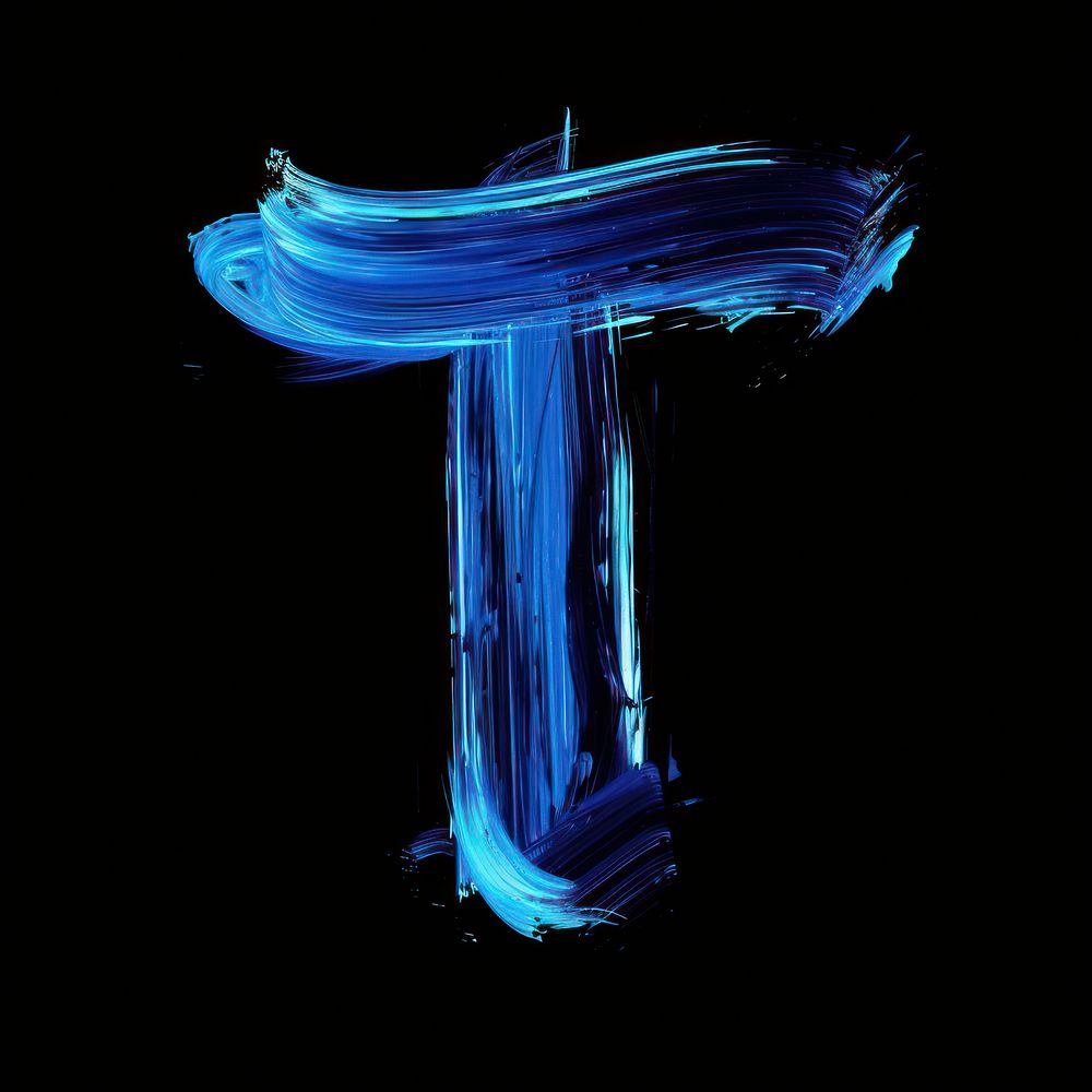 Letter t background blue illustration. | Free Photo Illustration - rawpixel