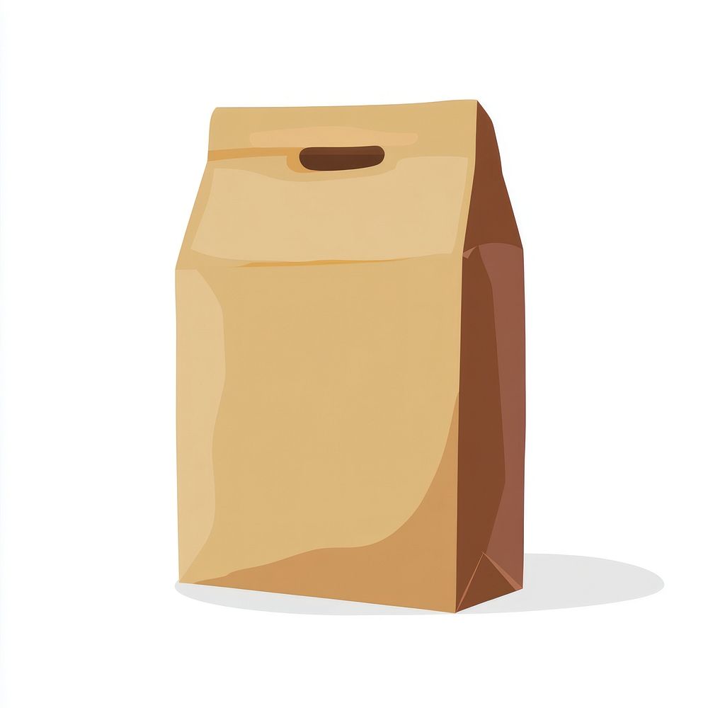 Brown paper bag illustration isolated | Free Photo Illustration - rawpixel