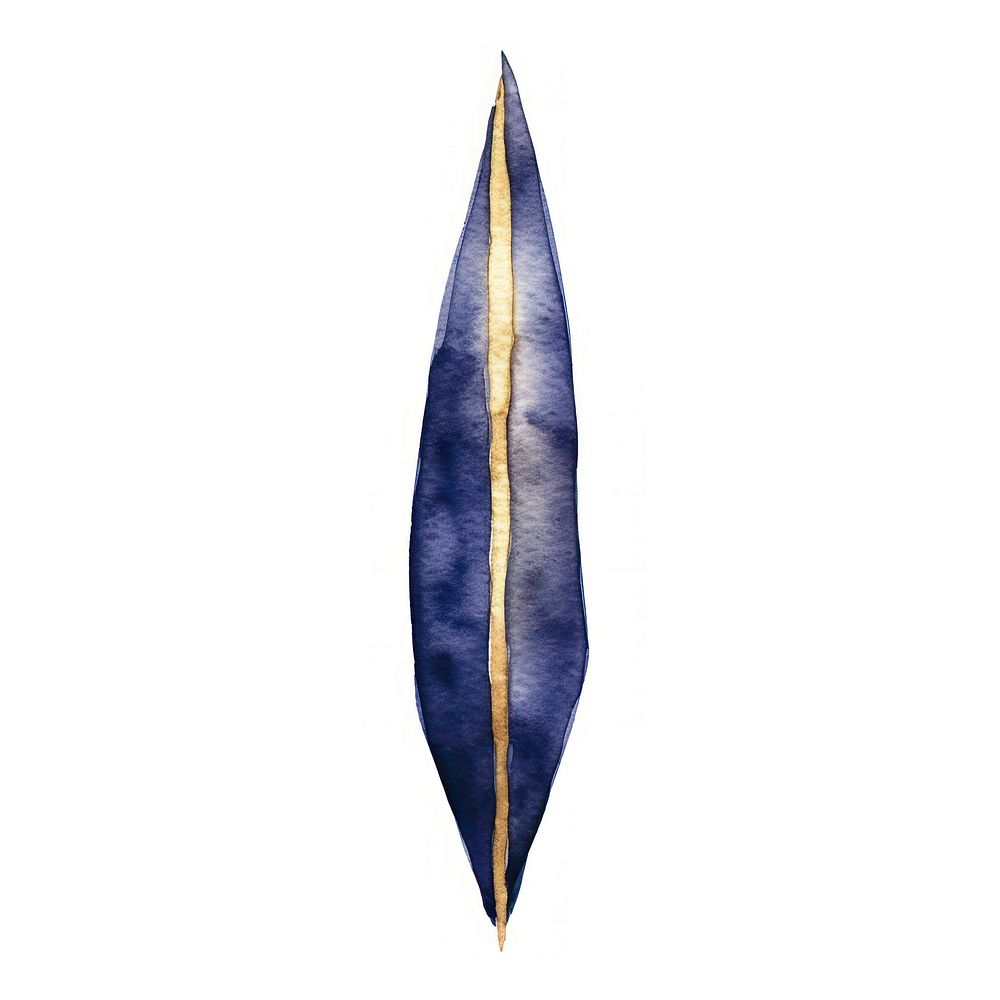 Indigo arrow illustration watercolor leaf. | Free Photo Illustration ...