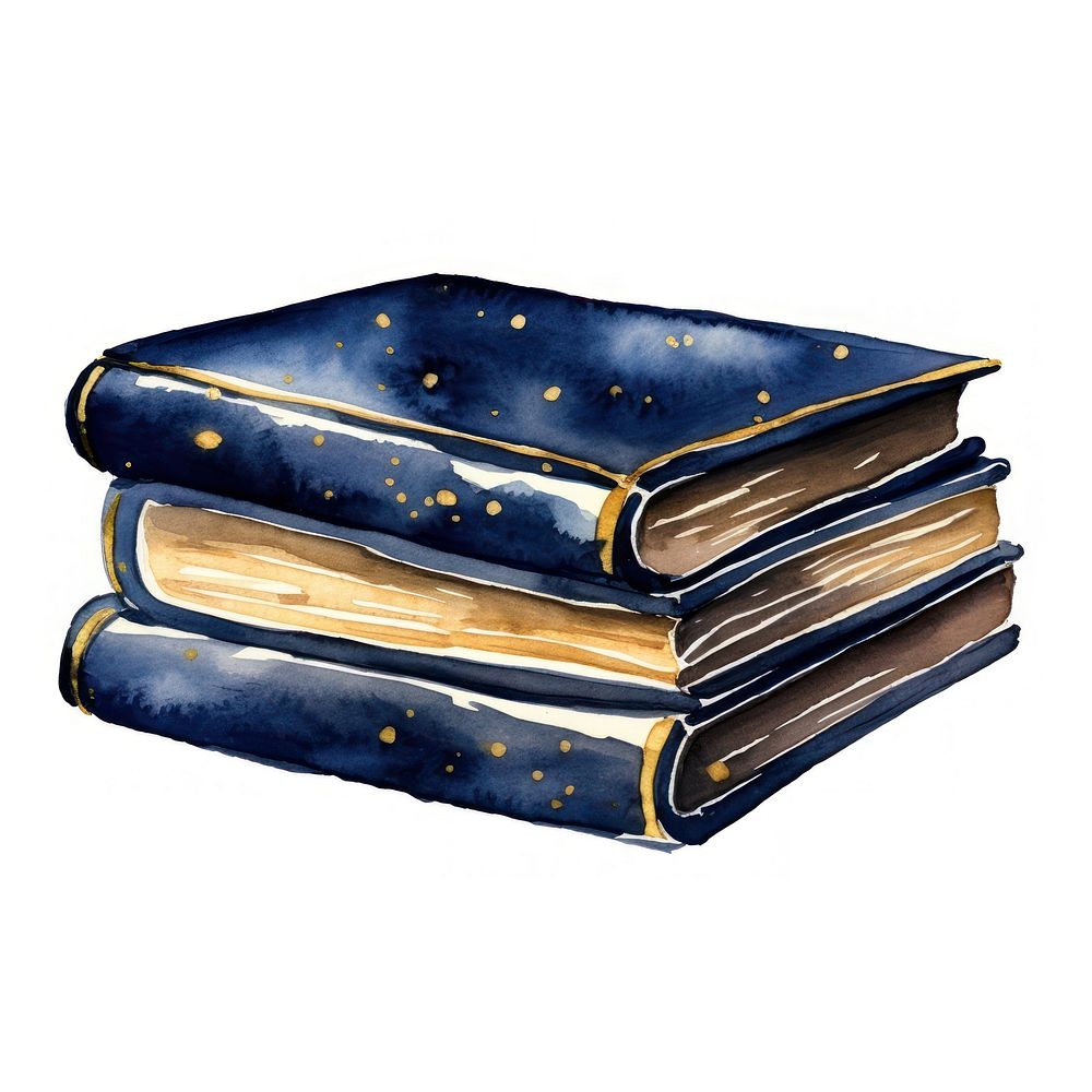 Indigo book books illustration watercolor | Free Photo Illustration ...