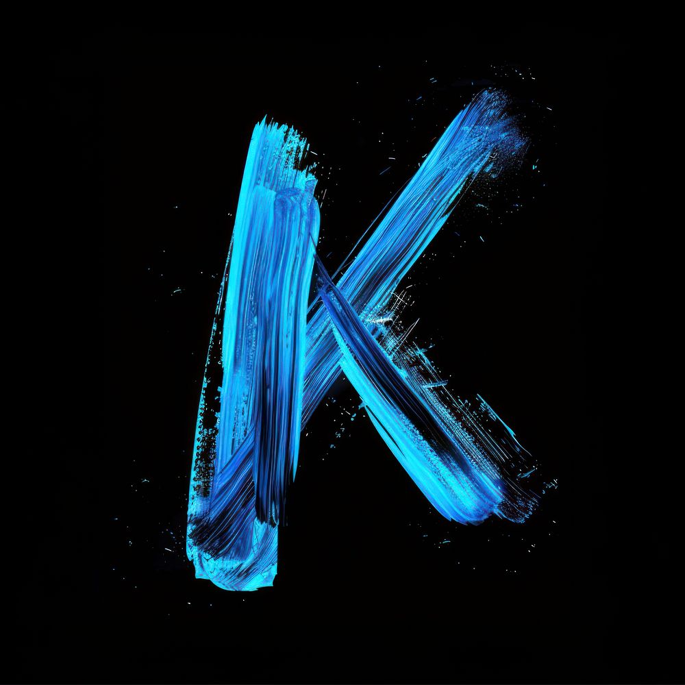 Letter k background black blue. | Free Photo Illustration - rawpixel
