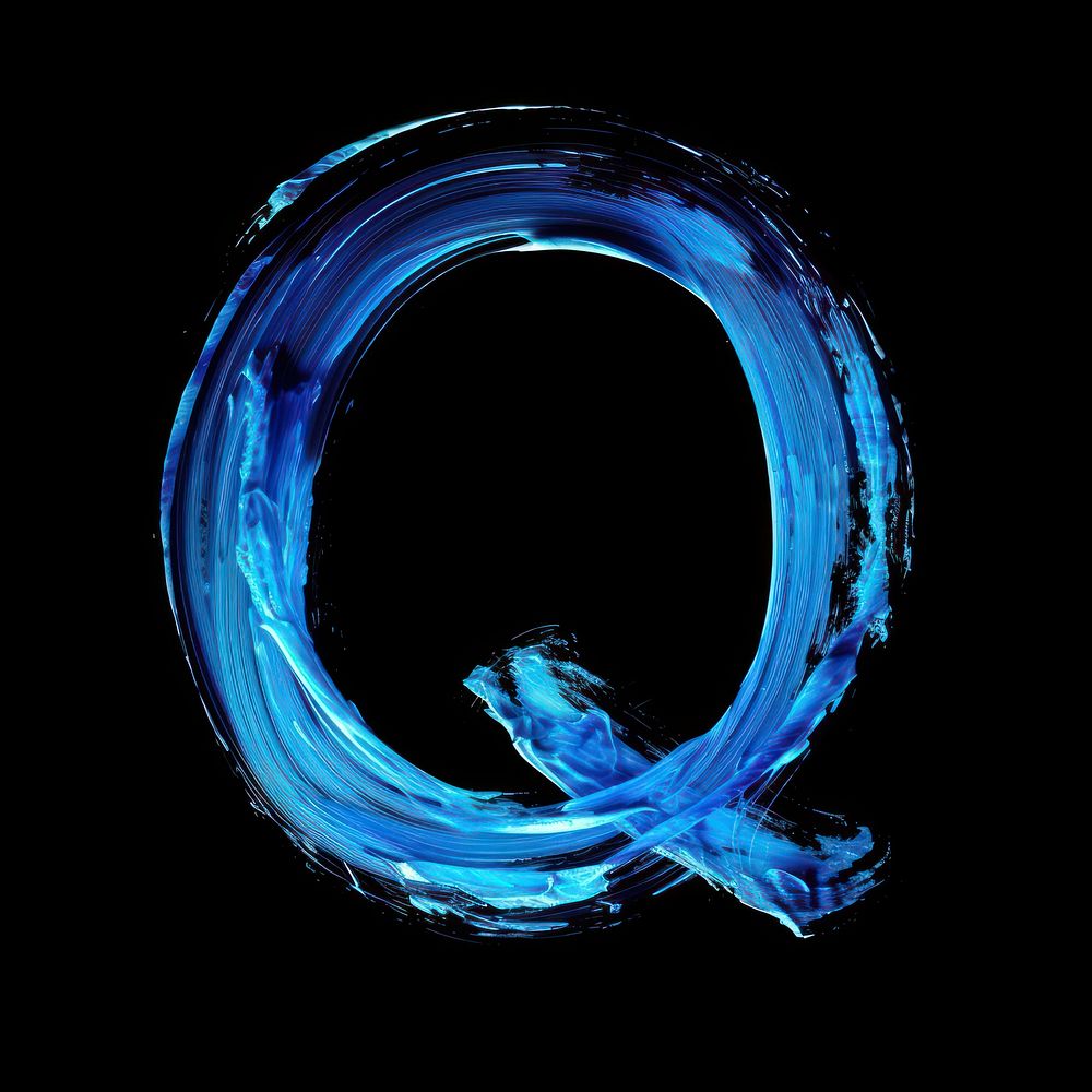 Letter q background black blue. | Free Photo Illustration - rawpixel